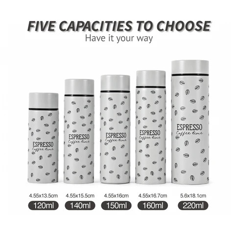 Buy Mini Pocket Coffee Bottle 120ml 140ml 150ml 160ml 220ml Stainless ...