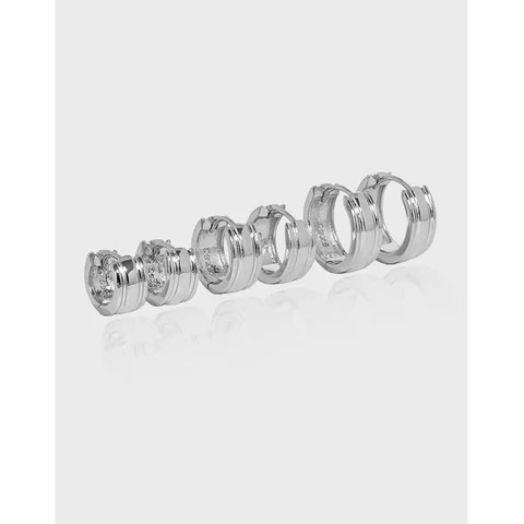 Buy Minimalist Style Silver 925 Texture Surface Women 6 Mm 8 Mm 10 Mm ...
