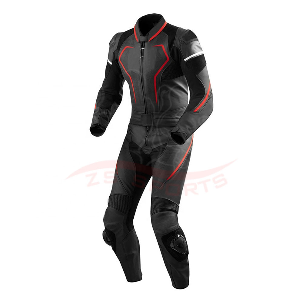 Buy Motorcycle One Piece Leather Racing Suit Custom Riding Suit For Men ...