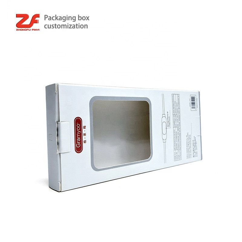 Buy New Earphone Packaging Box White Pvc Window Packaging Box Cellphone ...