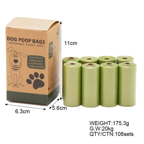 Buy Pet Poop Waste Disposal Bag Biodegradable Compostable Degradable ...