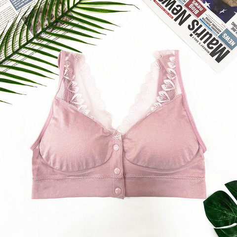 Buy Sexy Seamless Ladies Femme Hommewear Solid Color Xl Lace Deep V Bra ...
