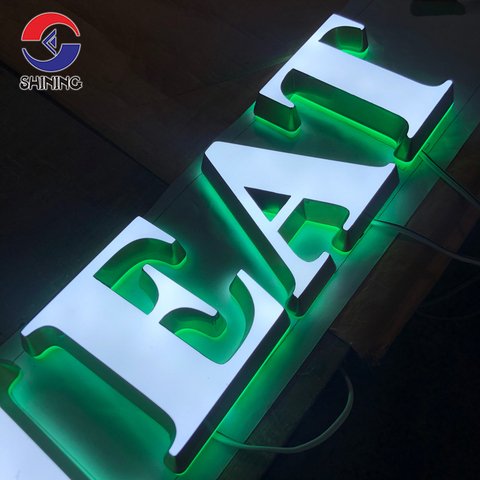 Buy Shining Factory 3d Acrylic Led Illuminated Letters Digital Signage ...