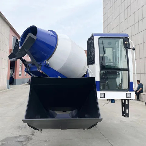 Buy Small Self Loading Concrete Mixer Construction Road Machinery Flat ...