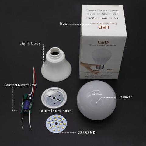 Buy Support Free Sample Skd Parts Led Bulb Light E27 E14 B22 from ...