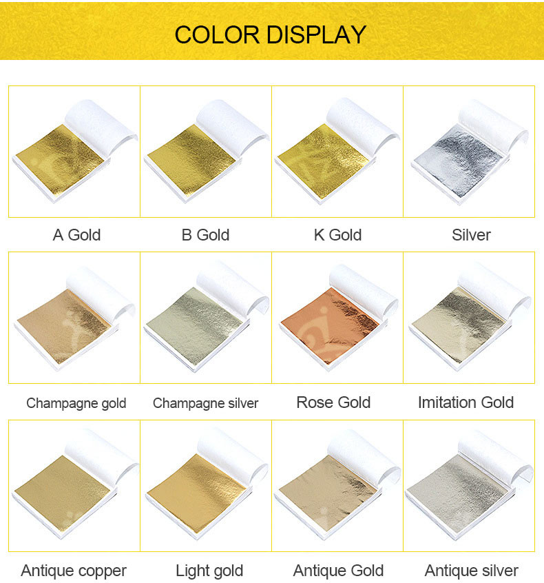 Buy Taiwan Gold Leaf Sheet Gold Foil Sheet For Diy Wall Decoration from ...
