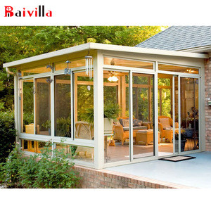 Buy Triangle Roof Aluminum Frame Sunroom Kits Glass Houses from Foshan ...