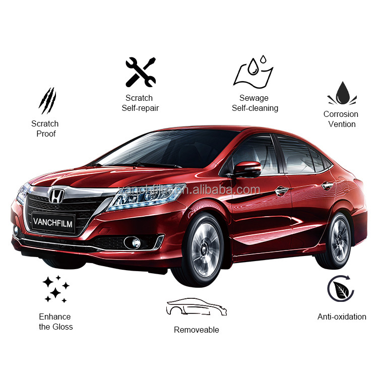 Buy Vanch Ppf Black Ppf Car Paint Protective Film Self Adhesive Film ...