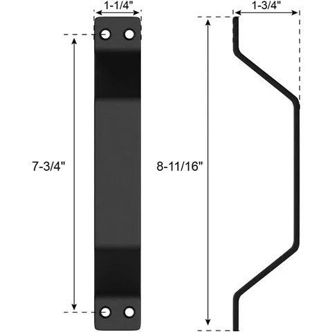 Buy Wekis High Quality Black Steel Gate Pull Handle Modern Design ...