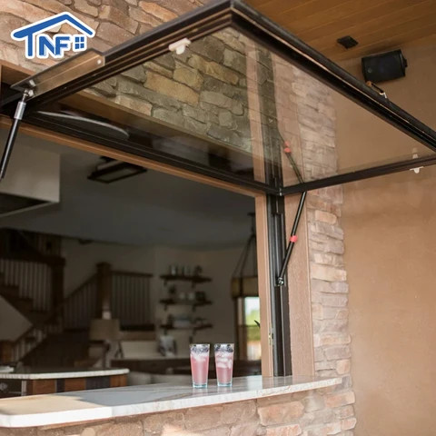Buy White Aluminum Alloy Frame Rain Insulation Tempered Glass Bar ...
