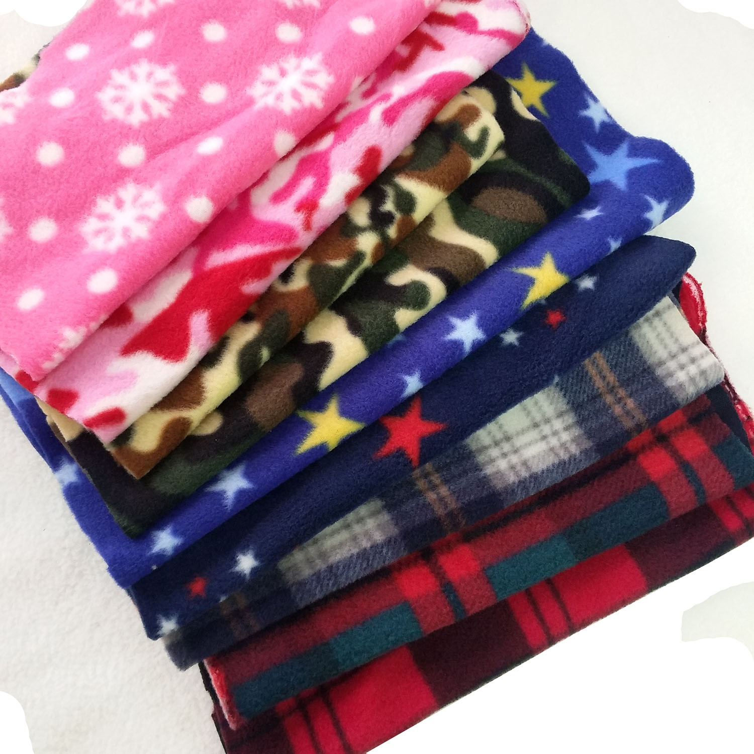 Buy Wholesales Two Sided Anti Pilling Fabric Plaid Printed Knitted ...