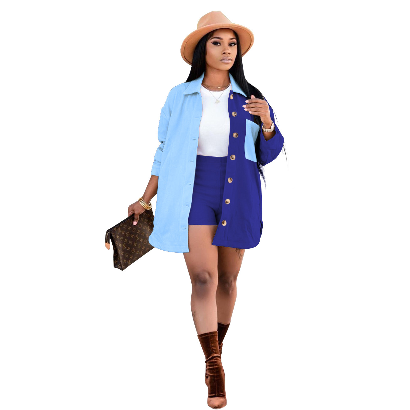 Buy Womens Coat 2020 New Arrivals Winter Patchwork Oversized Cardigan ...