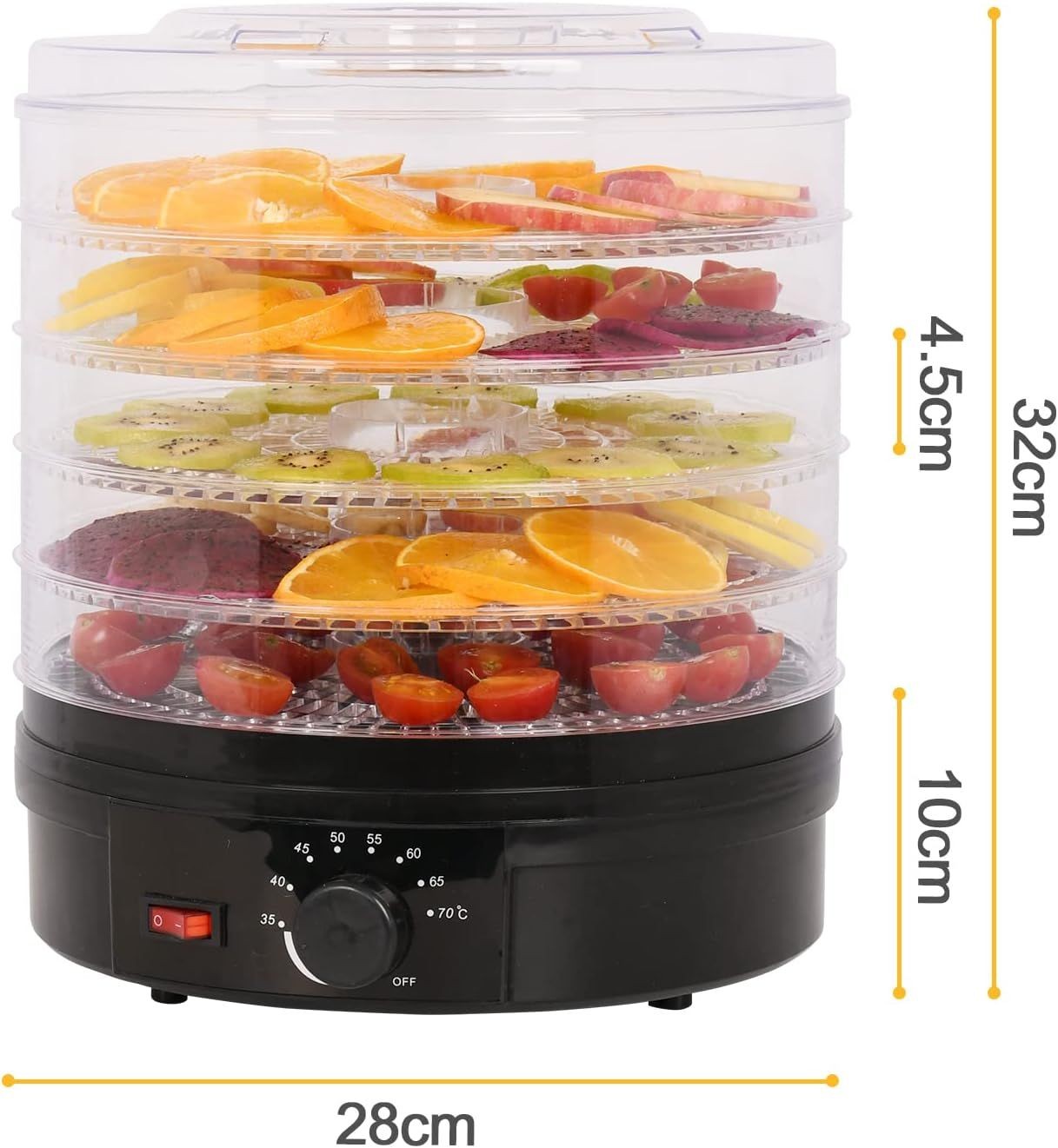 Buy Fruit Dryer Food Dehydrator Automatic Fruit Vegetable Meat Scented ...