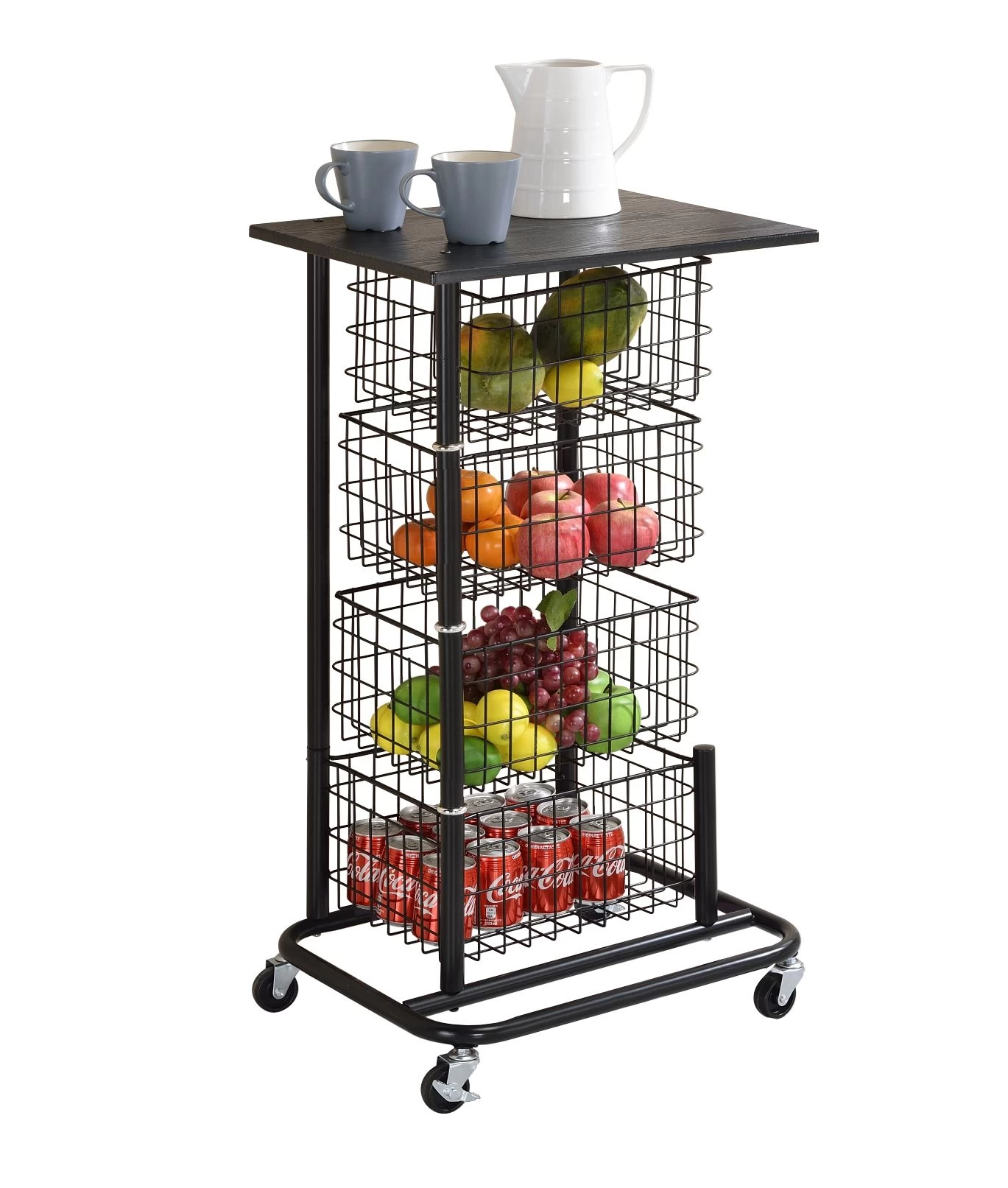 Buy Voka Home Pal-rotating Storage Basket Rack.(vk-bw23001) from VOKA ...