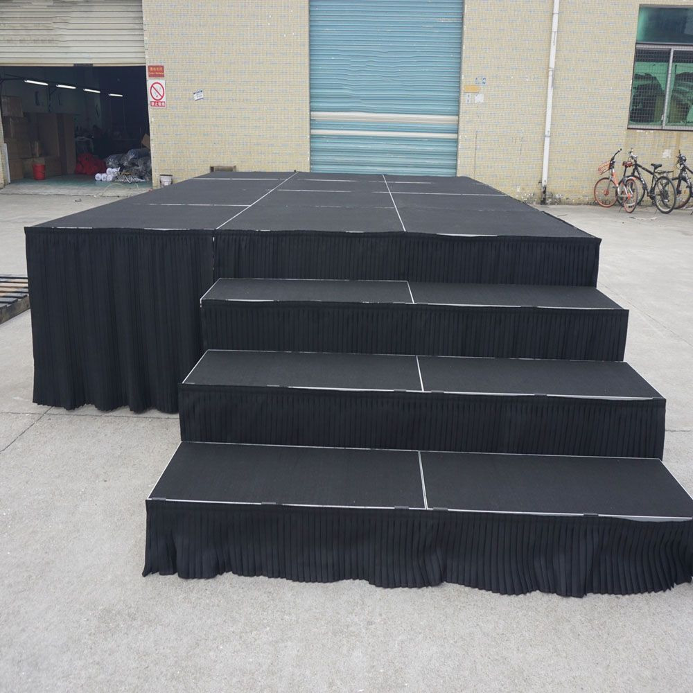 Buy 1x1m Aluminum Dj Portable Stage Event Drum Riser Stage Podium from ...