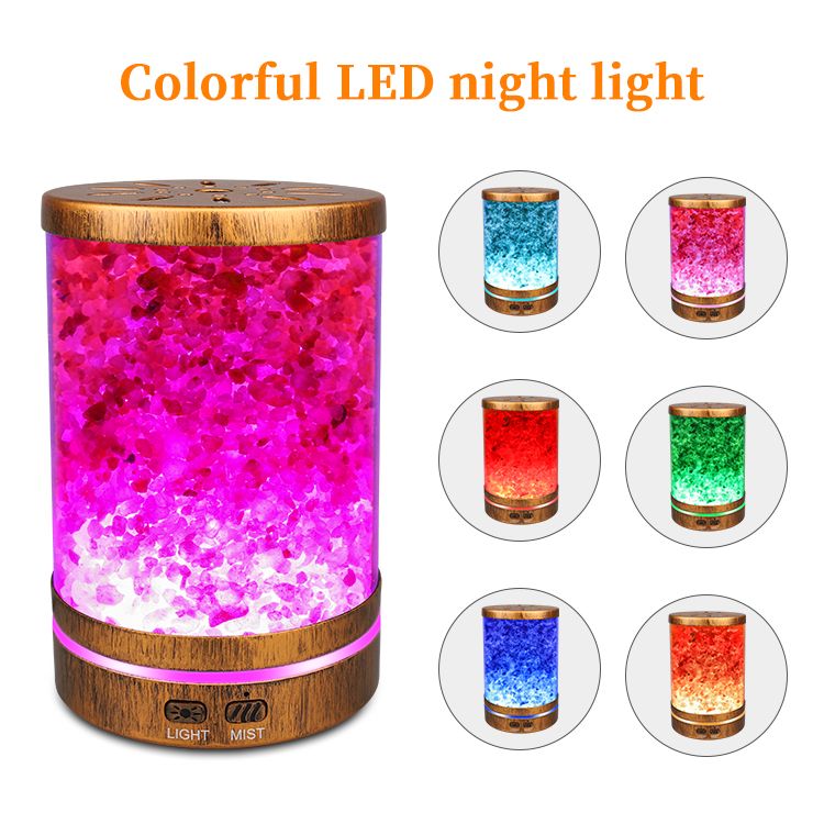 Buy 2023 New Design Himalayan Salt Style Aroma Diffuser Metal Surface ...