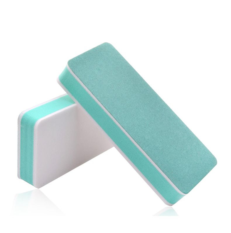 Buy Nail Buffer Block For Nail Art Green White Sponge Nail Repair ...