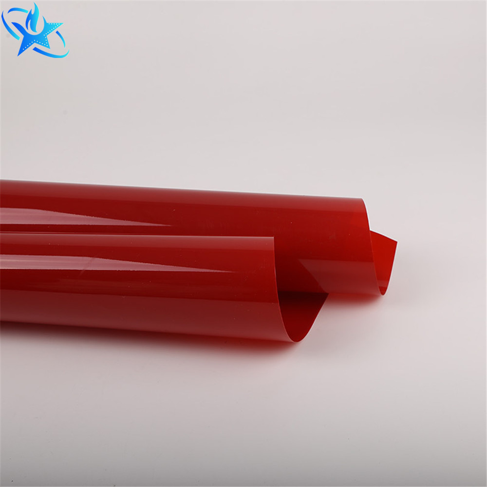 Buy 0.50mm 915*1830mm Size Pvc Plastic Sheet Glossy Red Pvc Sheet from ...
