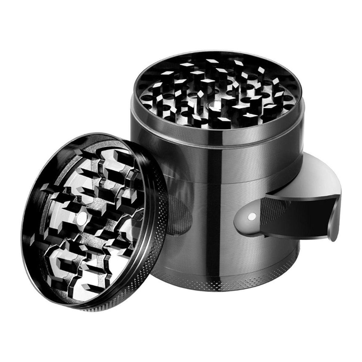 Buy Zinc Alloy 60mm With Skylight, Grinder For Smoking, Four-layer ...