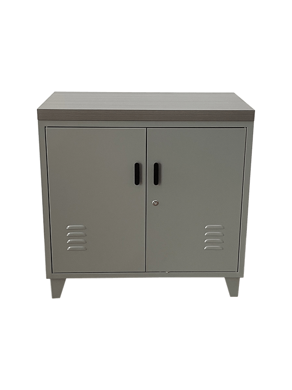 Buy Steel Double Door Cabinet With Wooden Desktop from Deqing SinoRay ...