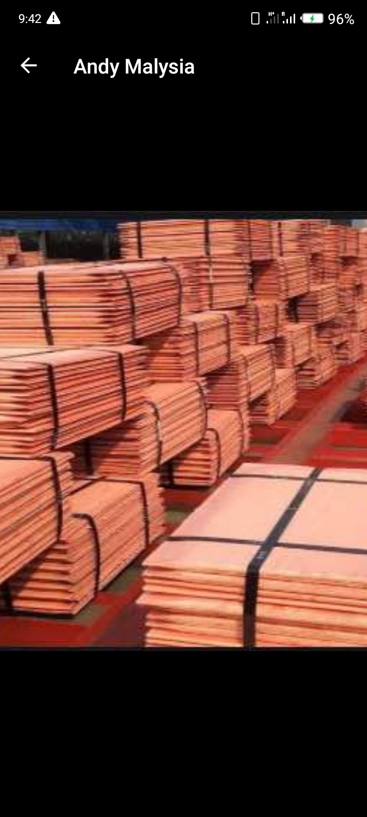 Buy Copper Cathode from VICTORIA GENERAL TRADER COMPANY, Zambia | Tradewheel.com