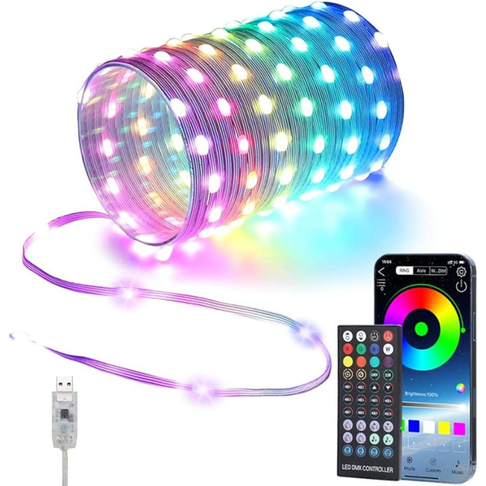 Buy String Lights Color-changing String Waterproof With App & Remote ...