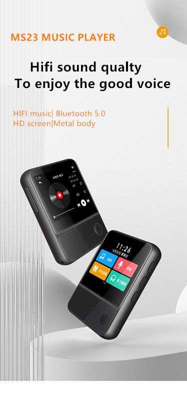 Buy Ms23 Loud Speak 2.31 Inches Screen Ai Decode Mp3 Mp4 Player For ...