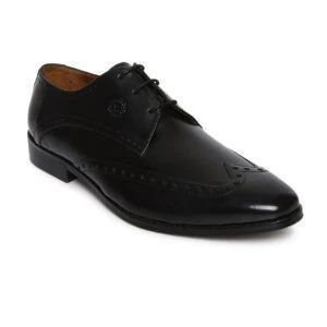 Buy Full Grain Black Leather Shoes from SANI PRODUCTS, India ...