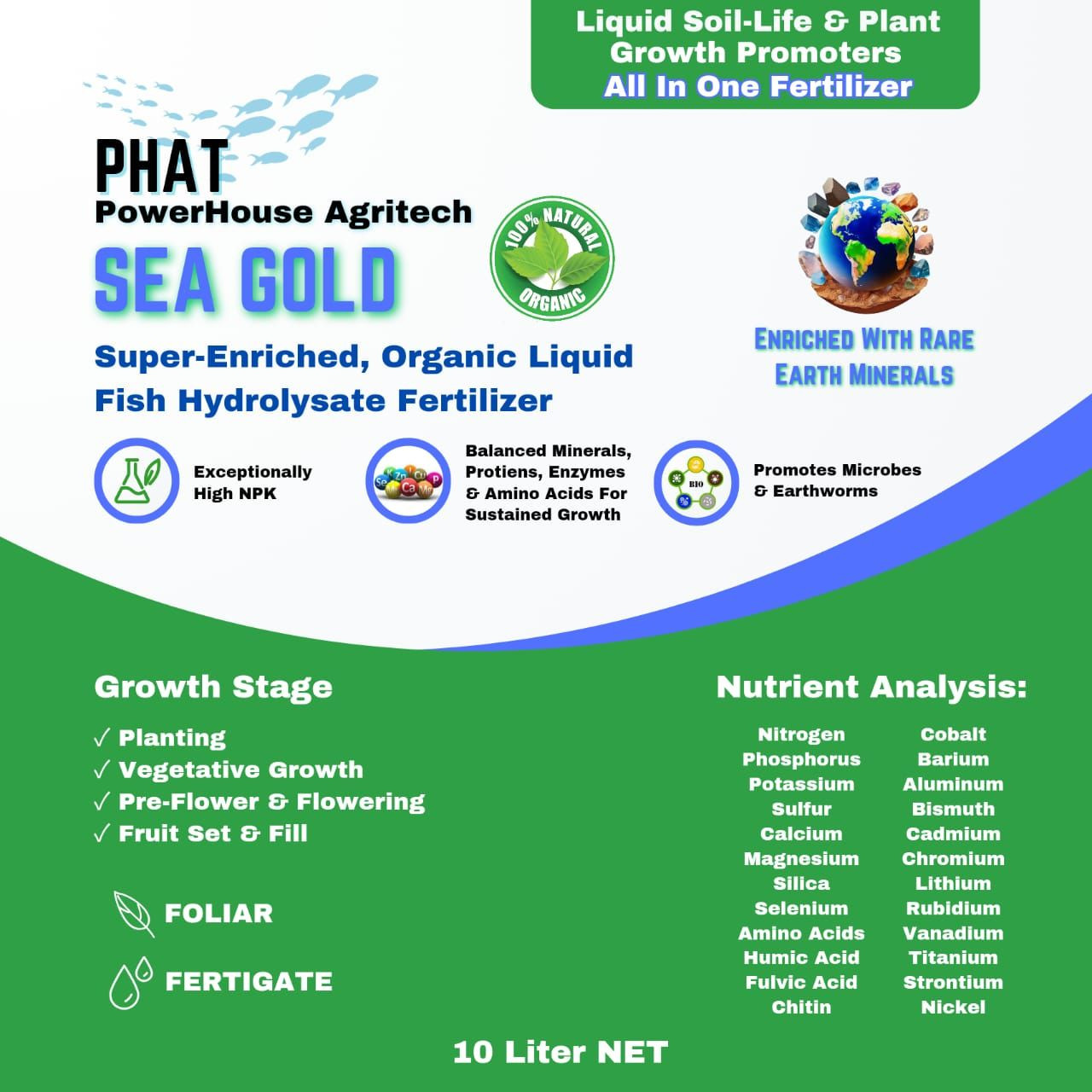 Buy Powerhouse Fish Hydrolysate Organic Liquid Fertilizer from ...