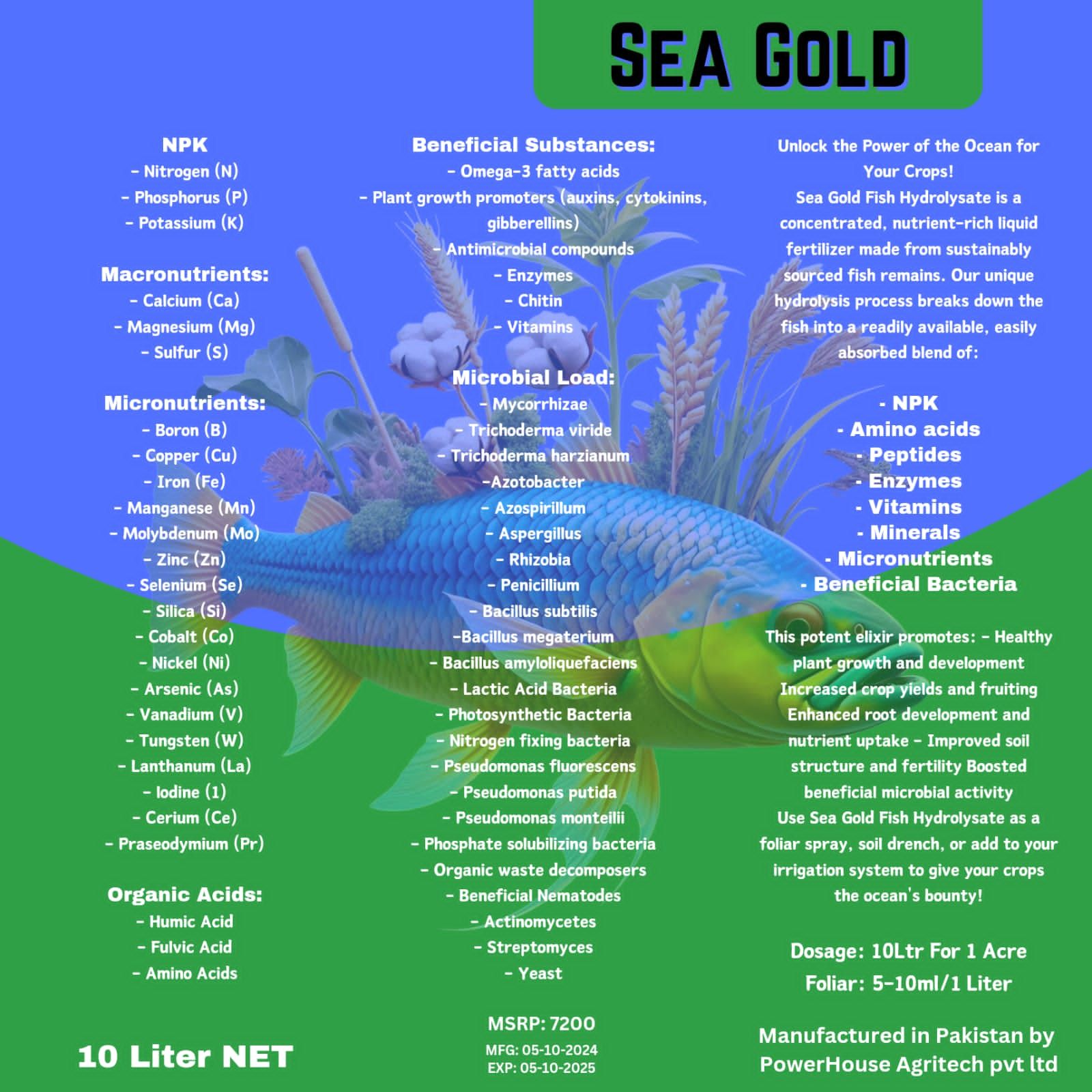 Buy Powerhouse Fish Hydrolysate Organic Liquid Fertilizer from ...