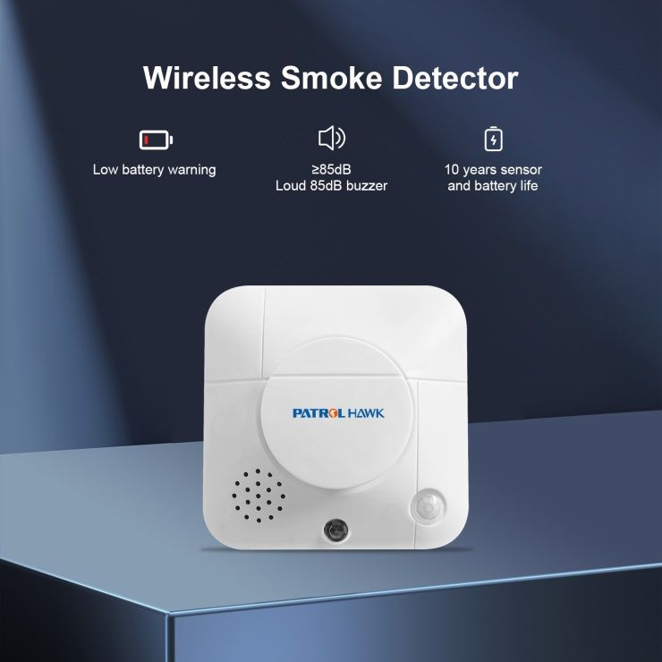 Buy High Quality Wireless Fire Alarm Smoke Detector Sound And Light ...