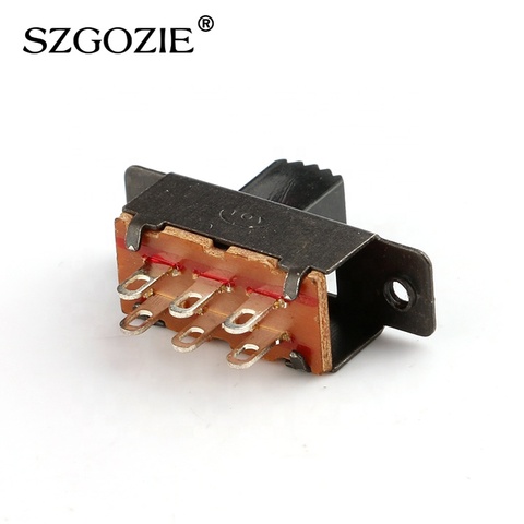 Buy 2 Position 6 Pin Dip Slide Switches Ss22f25-g7 Defond Slide Switch 2p2t Vertical Slide ...