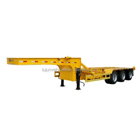 Buy 40 Feet Tri-axles Container Truck Trailer Skeletal Container ...