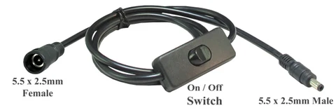 Buy 5v 12v 501 Button Switch Wire 22 Awg Usb 2.0 2-pin 2-core 1.5m ...