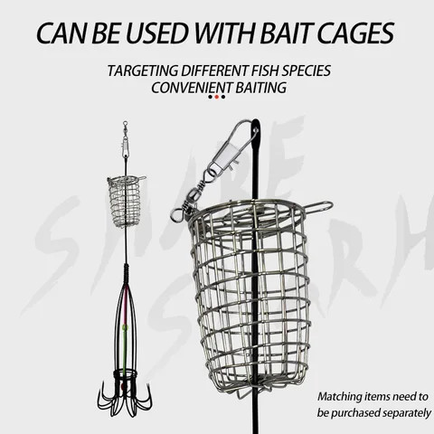 Buy 8 Claw 16 Hook Squid Bait Trap Cage Fishing Lure Cage Octopus Hook ...