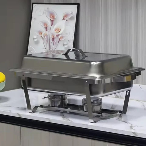 Buy 9l Economic Rectangular Chafing Dish Stainless Steel Buffet Food ...