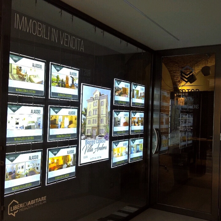 Buy A3 A4 Hanging Led Backlight Window Display Accessories Light ...