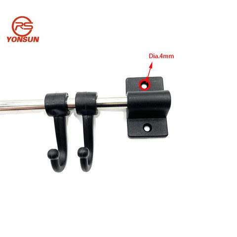 Buy Adjustable Stainless Steel 6 Plastic Hooks Plastic Bathroom Holder ...