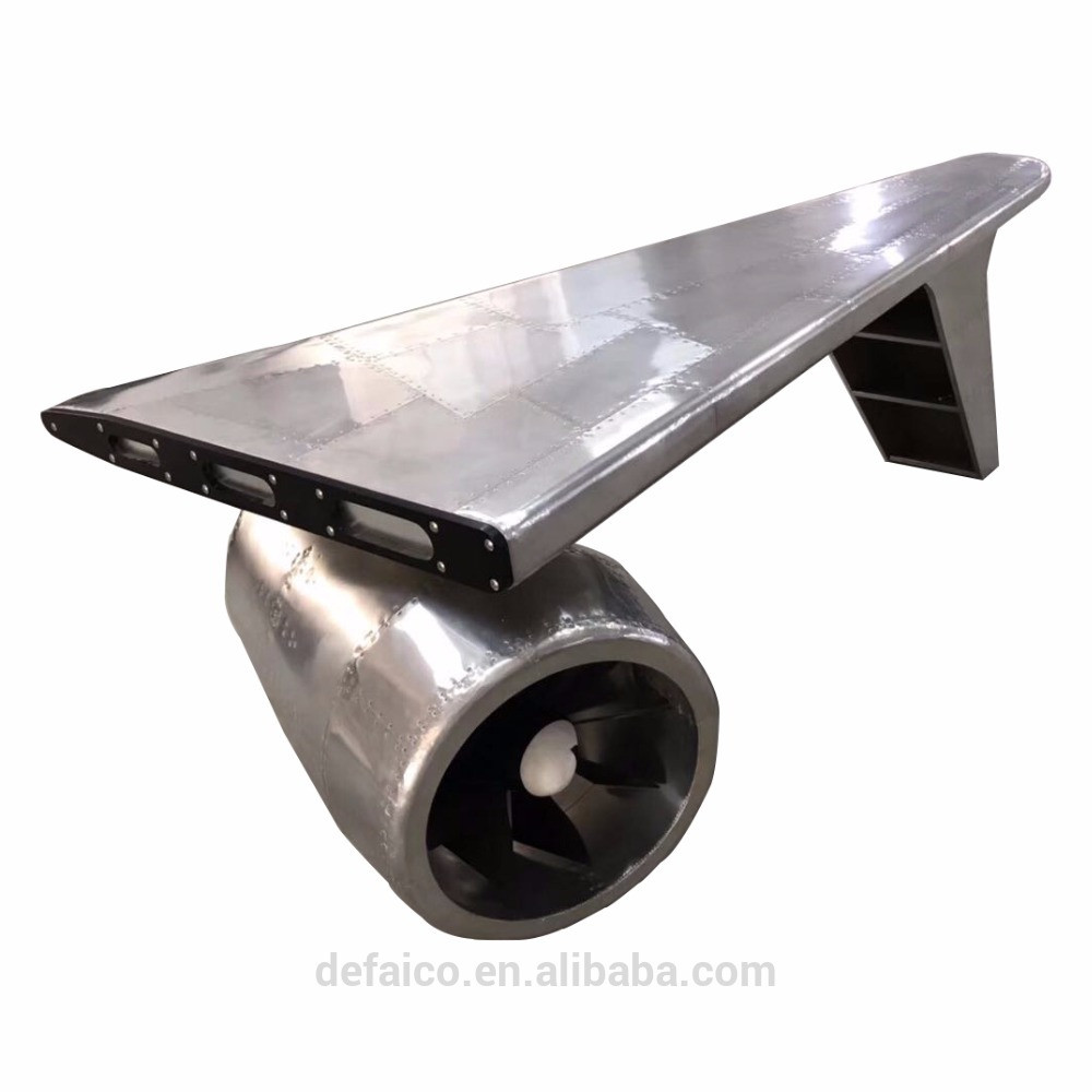 Buy Airplane Wing Desk Table Aluminium Rivets Cover Aviation Spitfire ...