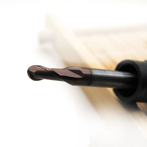 Buy Ball Nose Two Flutes Spiral Tungsten Carbide Steel Drill Bit Cnc ...