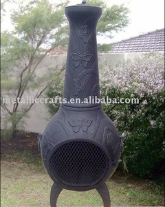 Buy Butterfly Chiminea Outdoor Fireplace from Cangzhou Metallic Crafts ...