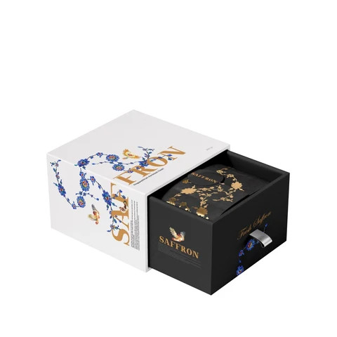 Buy Custom Elegant Environmental Recyclable Saffron Packaging Gift ...
