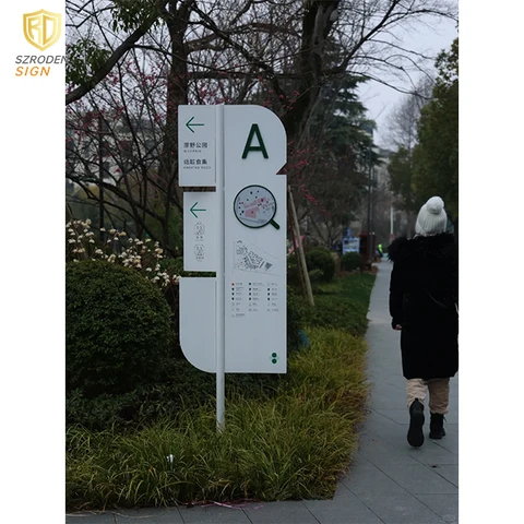 Buy Custom Outdoor Illuminated Pylon Sign Totem Signage Shopping Mall ...
