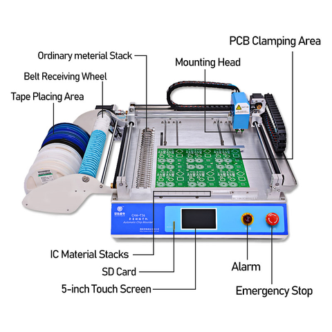 Buy Desktop Manual Operation Smd Assembly Smt Pick And Place Pcb Prototype Machine from Hunan ...