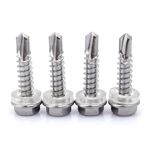 Buy Din 7504 Self Drilling Screws Stainless Steel 410 Wood Screws Galvanized Hexagon Flange Head ...