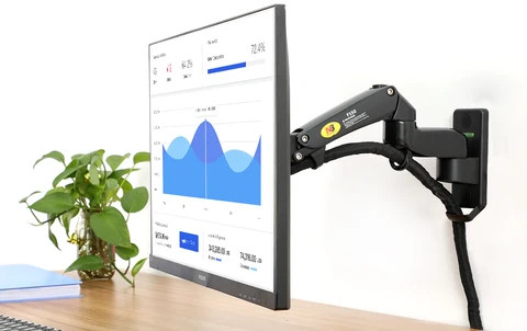 Buy Diy Swivel Monitor Mounting Support Removable Bracket Black Led ...