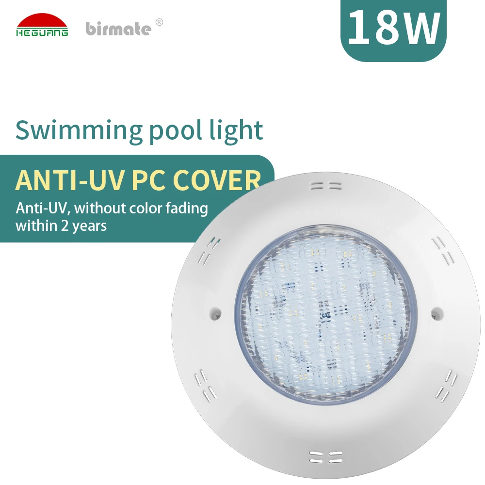 Fiberglass Pool Ip68 Waterproof Single Color Ac/dc 12v 18w Led Surface ...