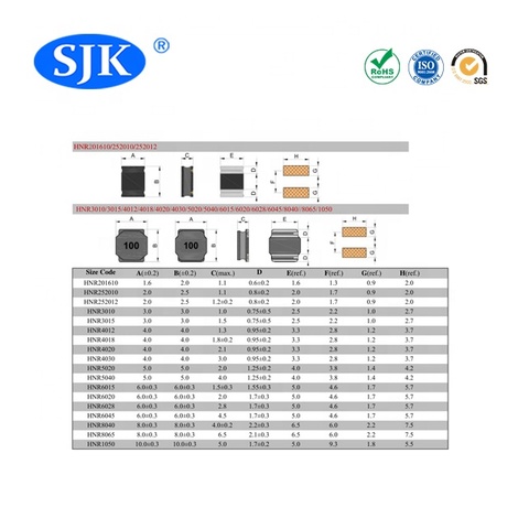 Buy Hnr Series Shielding Type Smd Power Inductor from Shenzhen Crystal ...