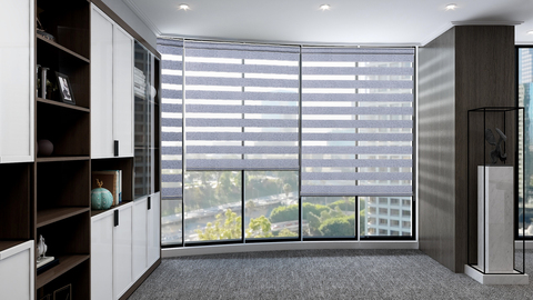 Buy Horizontal Indoor Sun Shading Roller Blind Mechanism Transparent ...
