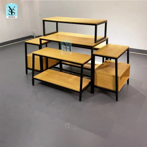 Buy Hot Sale 2 Tier Supermarket Cosmetic Metal Rack Gift Store Step ...